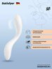 Умный вибратор для точки G Satisfyer Rrrolling Pleasure Connect App с вращающейся массажной головкой белый