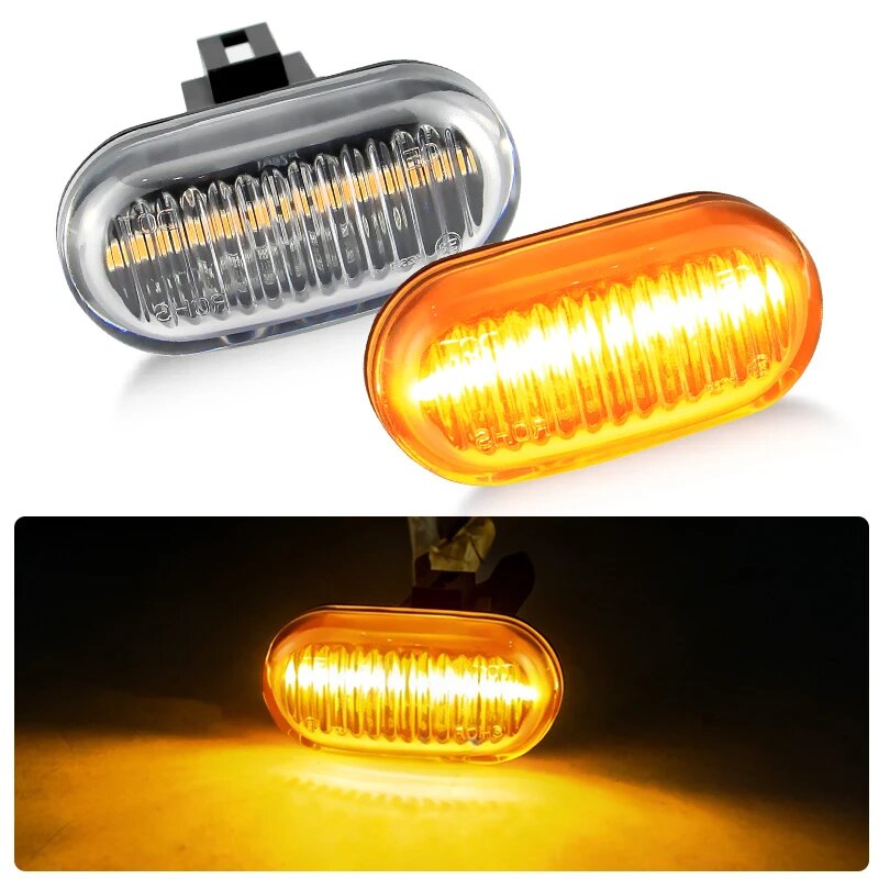 2 шт. LED боковые габаритные огни Clear no dynamic