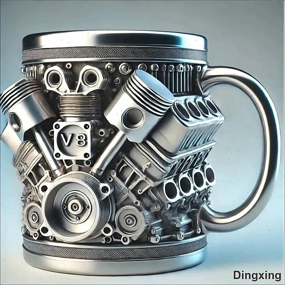 Кружка "Двигатель V8", 500 мл, 1 шт