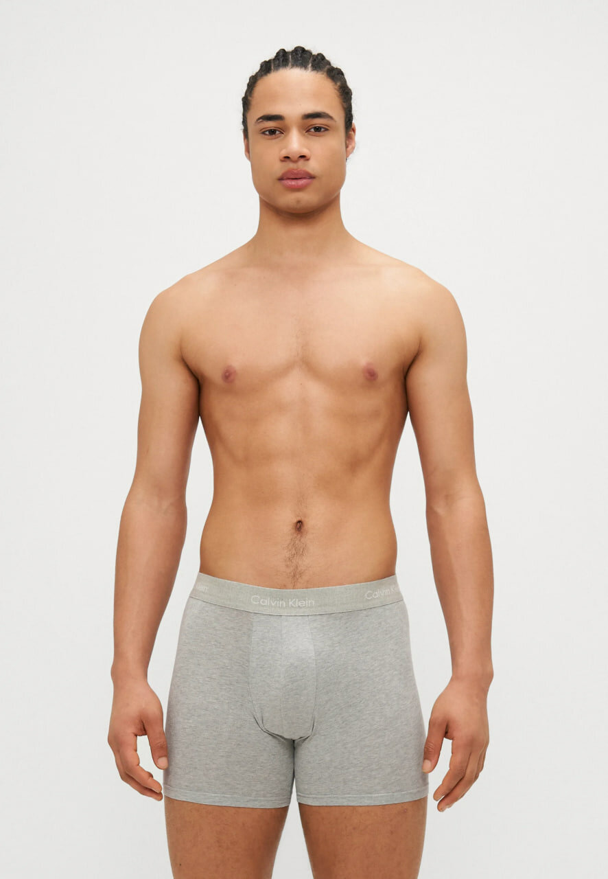 Трусы CALVIN KLEIN Boxer Brief 5 pk, комплект из 5 шт., размер S, белый, черный, синий, серый — фото 1
