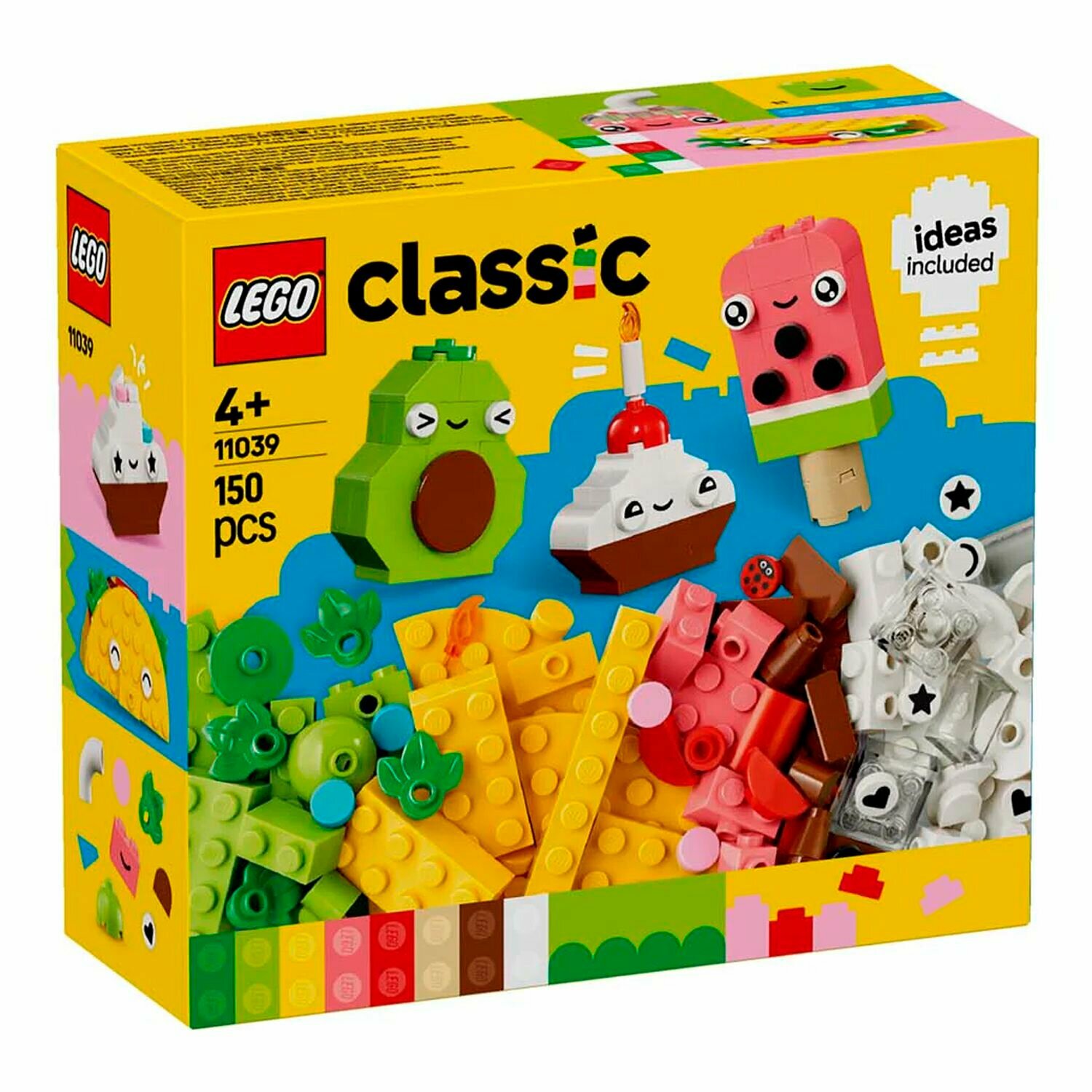 Конструктор детский LEGO Classic Создаем Еду Друзей, 150 деталей, возраст 4+