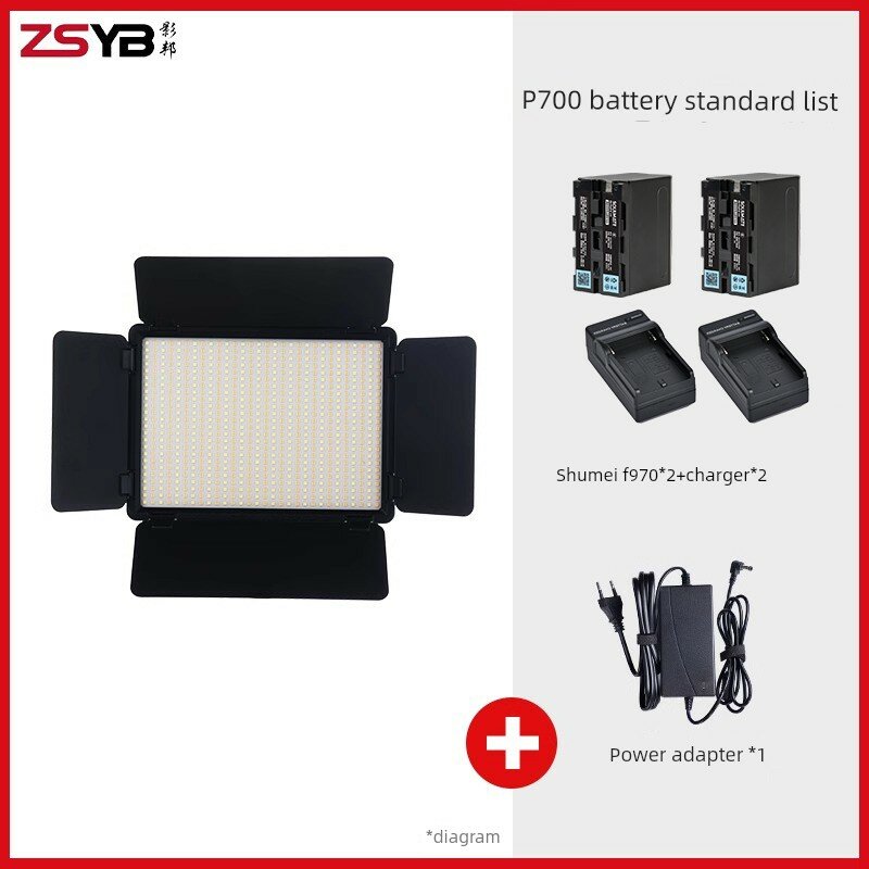 Yingbang P700 35 Вт двухцветная температура светодиодная панельная лампа с аккумулятором F970 для видеосъемки на