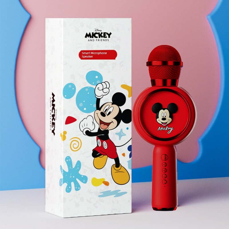 Детская караоке-машина Disney, микрофон, динамик, встроенный микрофон, домашняя игрушка для малышей, подарок на день