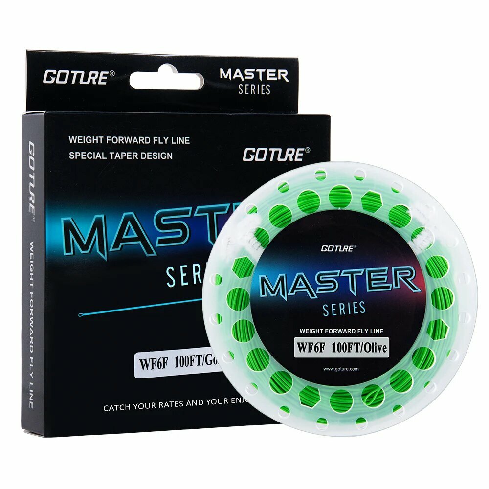 Goture Master леска для нахлыста #2-#10 Зеленый, 4.0, Color A