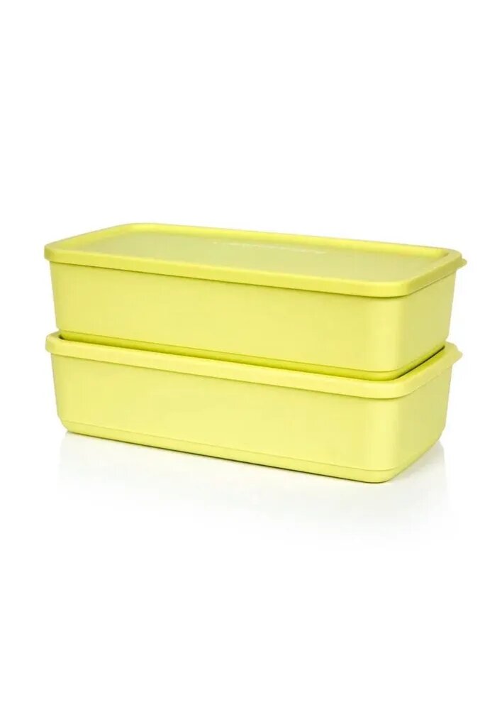 Контейнер Tupperware, герметичный, 1,4 л, 2 штуки, салатовый