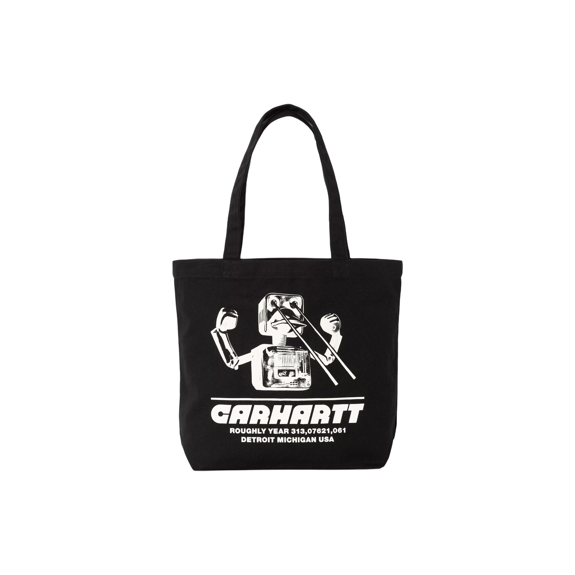 Сумка Carhartt WIP, фактура тиснение, черный — фото 1