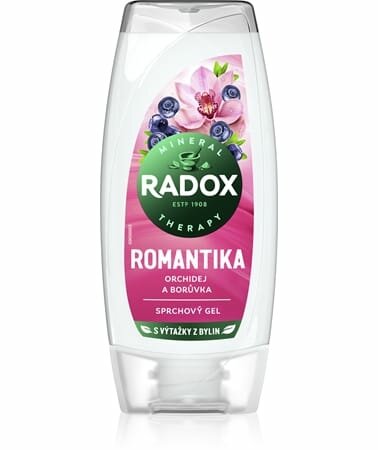 Средство для душа Radox Romantic Orchid & Blueberry, нежный крем, 250 мл