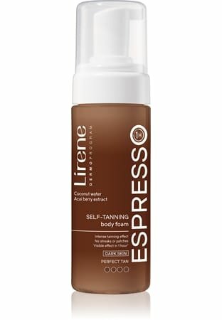 Автозагар Lirene Perfect Tan Espresso Bronzing Body Foam, 150 мл, для темной кожи