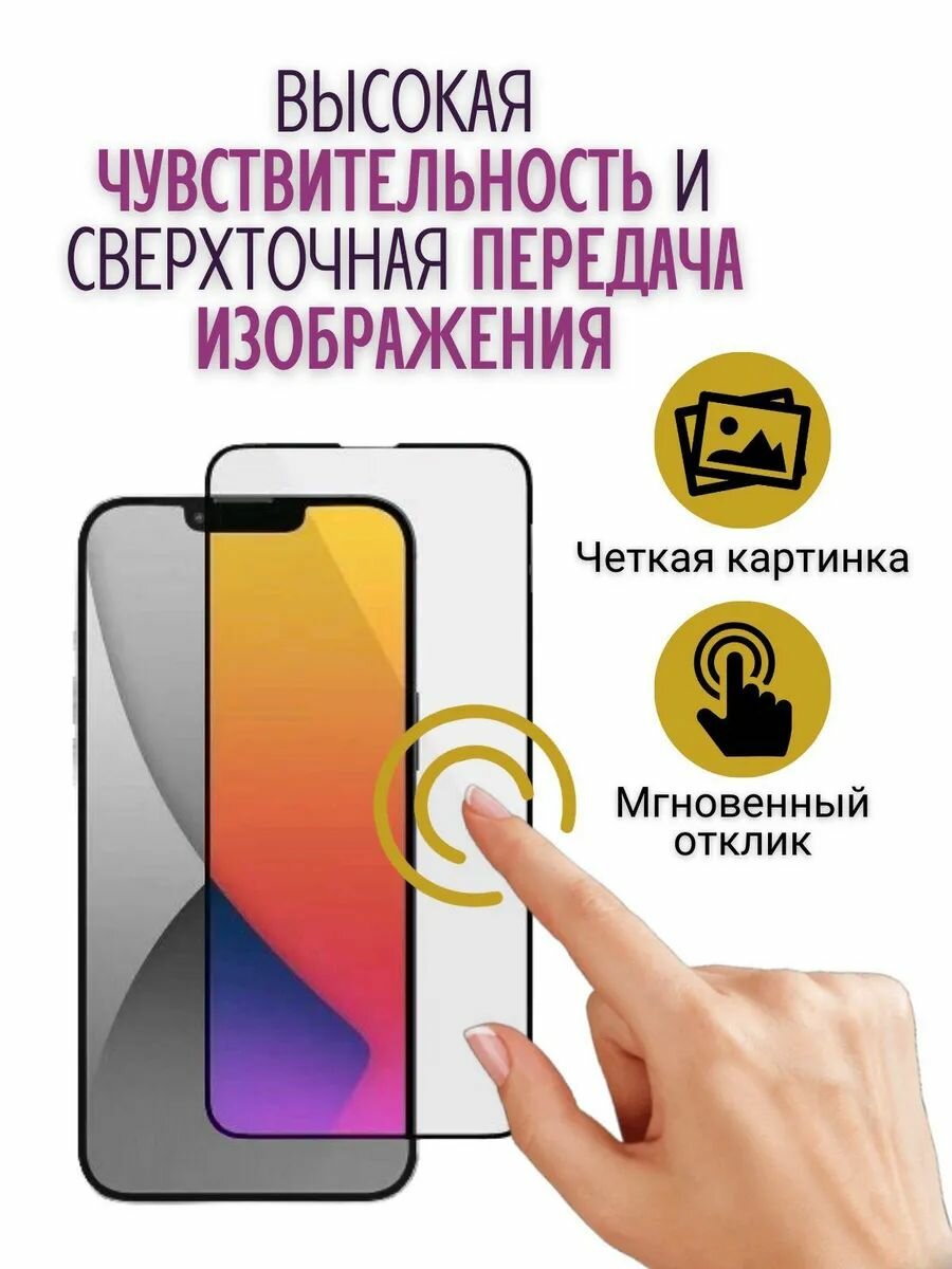 Стекло на Айфон 13 Мини , усиленное, защитное, противоударное стекло для iPhone 13 Mini