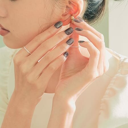 Лак для ногтей Ohora Gel Nail Sticker N Tint Black, черный, оттенок NB-068, 1 шт