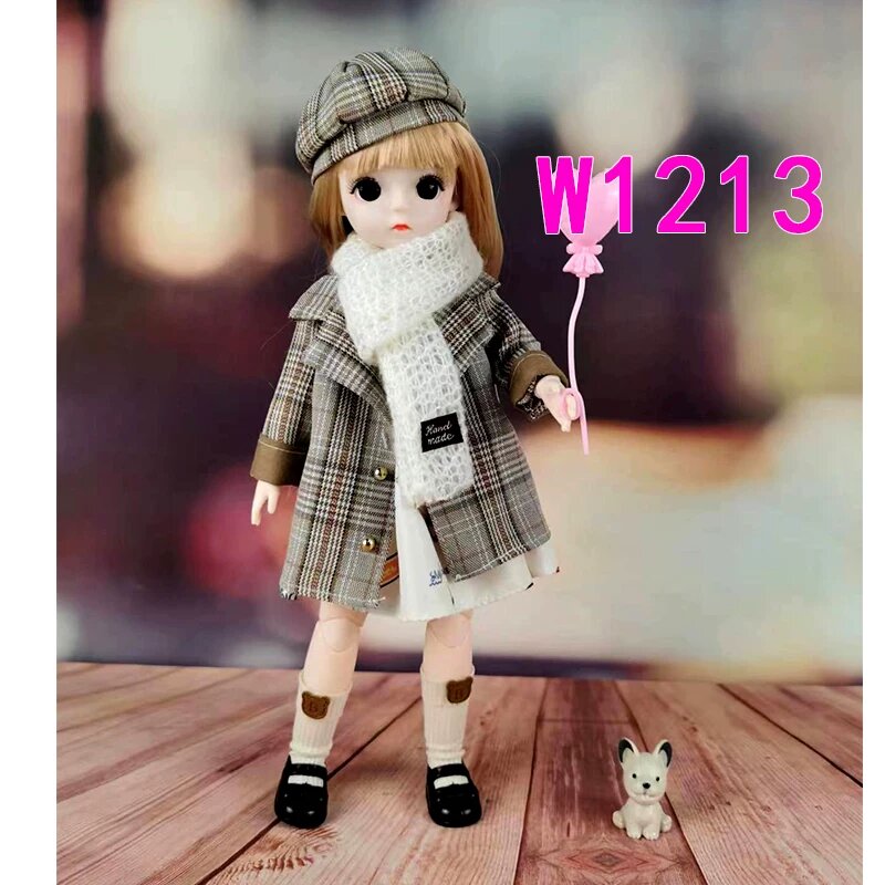 Кукла-принцесса 30cm с множеством суставов, 6-дюймовая, BJD, модная одежда: топы и брюки, сменная одежда для пухлой
