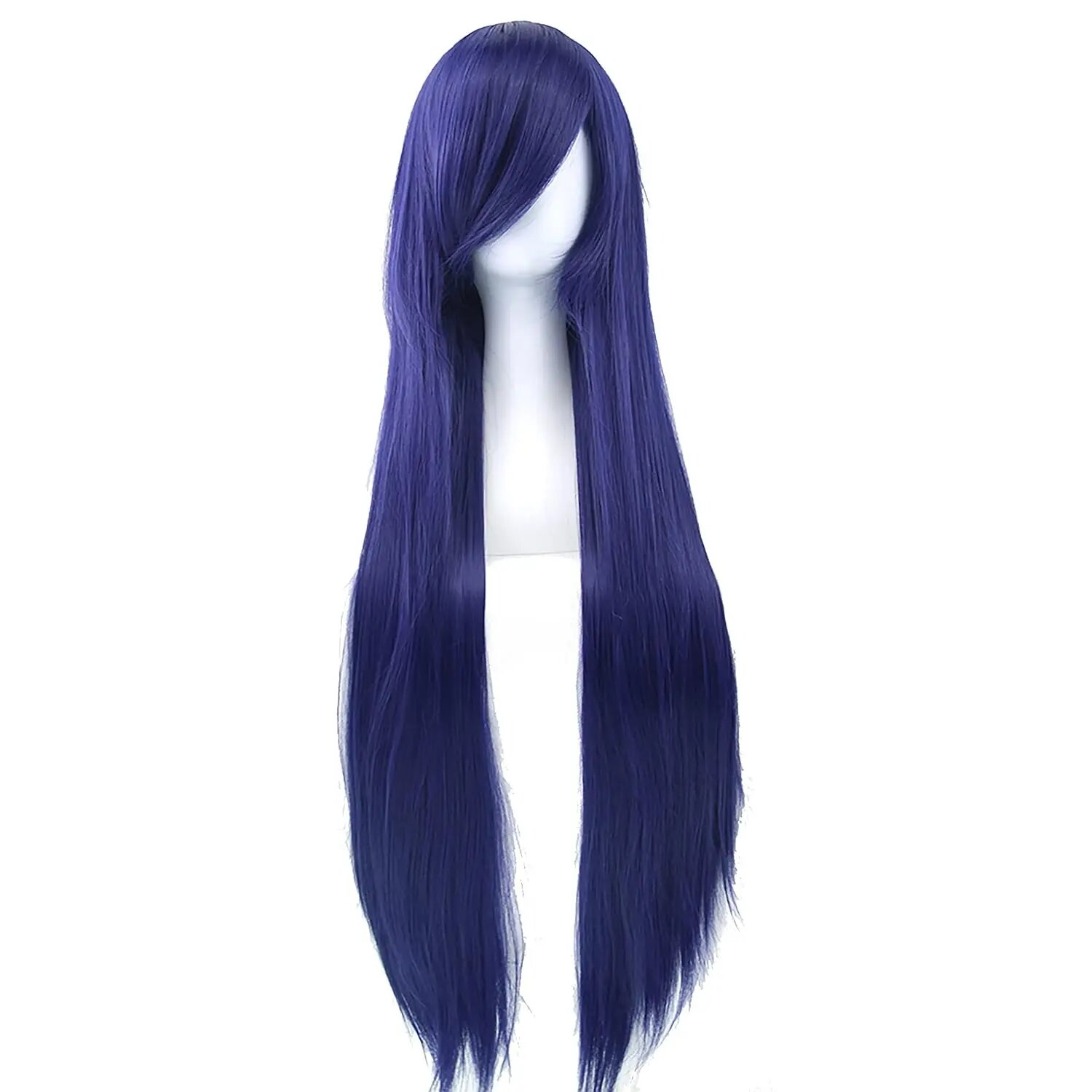 Косплей парик фиолетовый Navy Blue 80 см