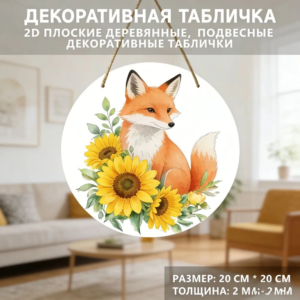 Подвесные декоративные вывески, украшение дома и сада, плоские 2D, 20 см