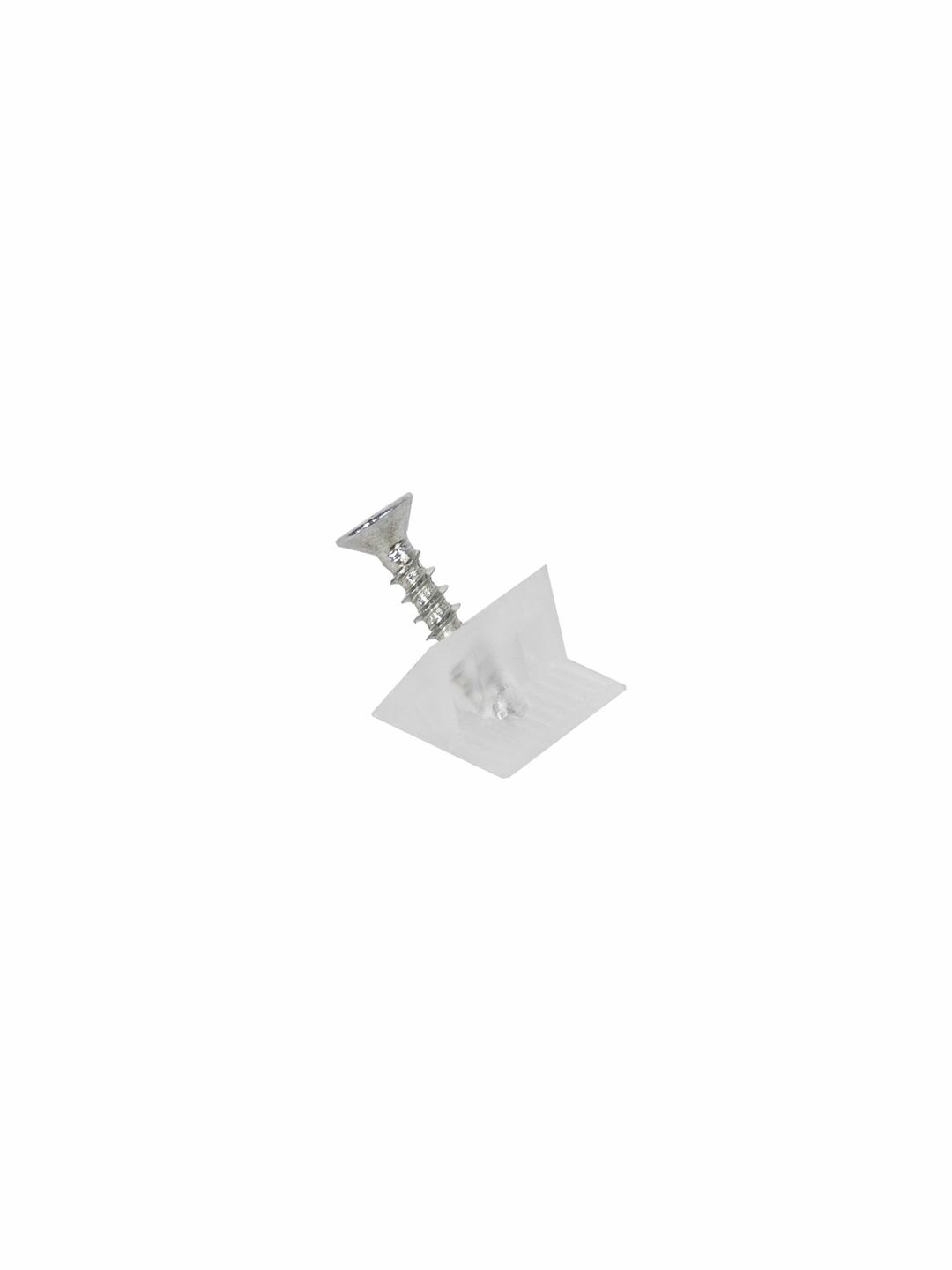 Фиксатор задней стенки ДВП с шурупом 3,5*20, прозрачный (уп/1тыс. шт) AKS