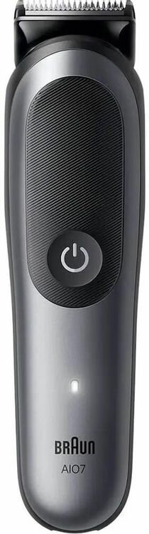 Триммер электрический Braun S7 AIO7560 универсальный 13в1 с косметичкой черный/серый графит