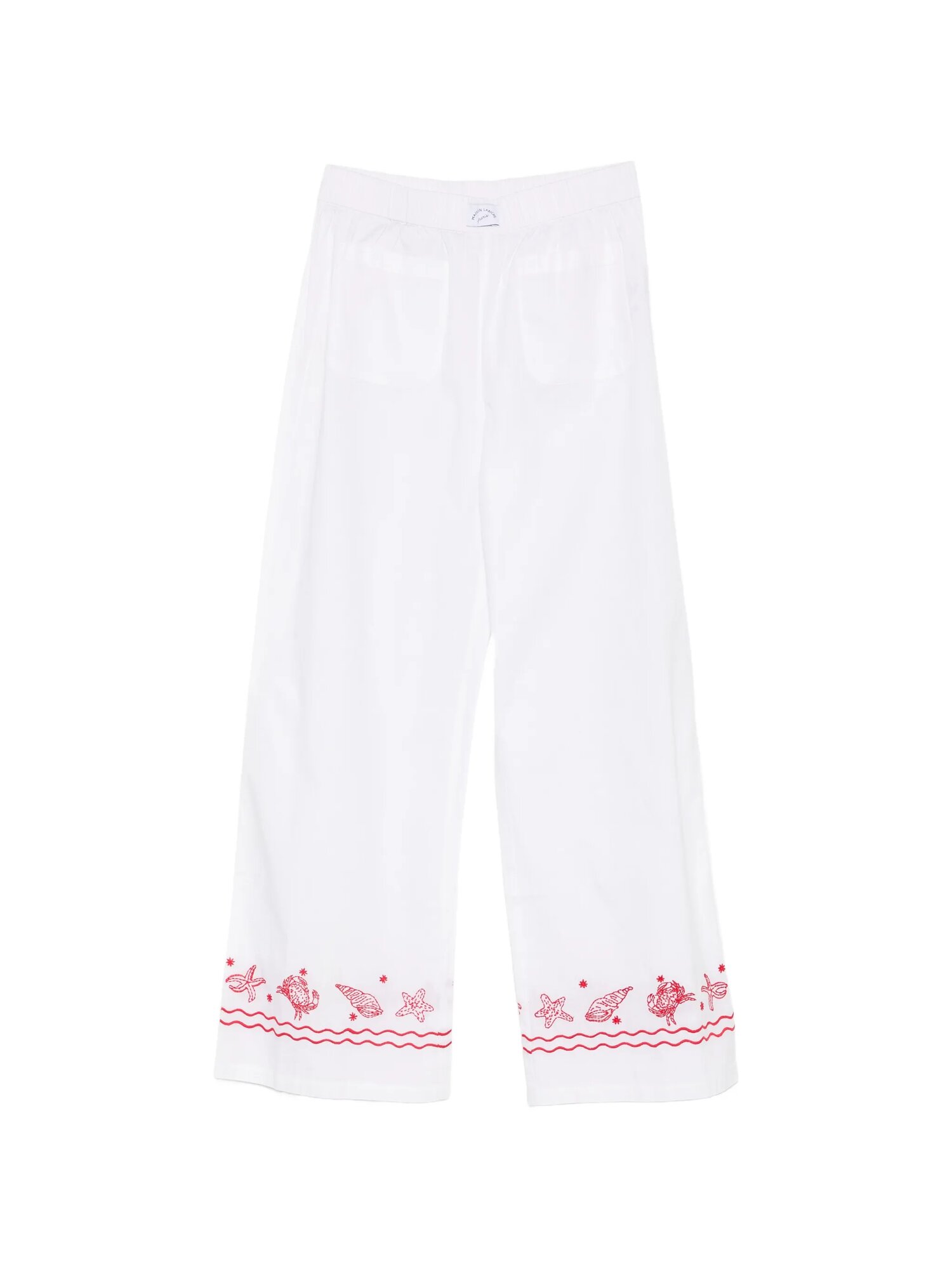 Брюки MAISON LABICHE Embroidered wide-leg trousers