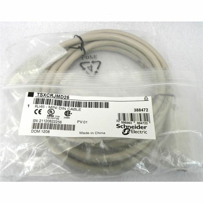 Модуль & Genuine Schneider TSXCRJMD25 Mini DIN for PLC RJ45 Programming Cable