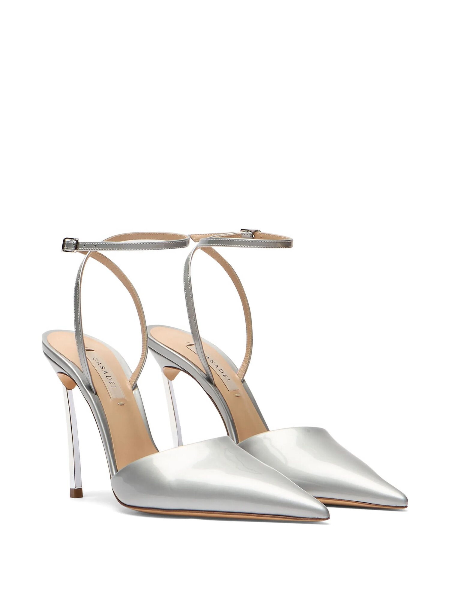 Туфли Casadei Superblade Sharp, размер 36, Silver — фото 1