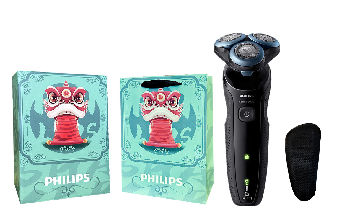 Электробритва мужская PHILIPS Series 5000 S5066 Night Black, цвет черный