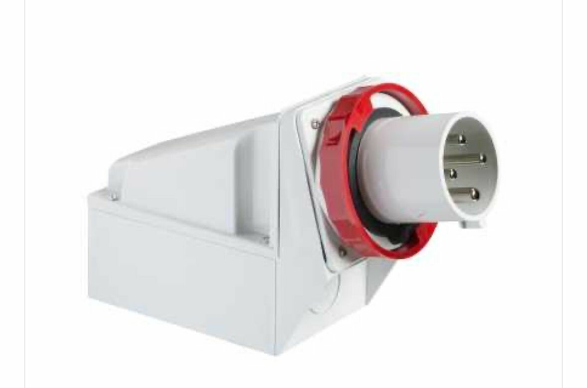 Вилка настенная, винтовой зажим, 63А 3P+E IP67 380В Schneider Electric