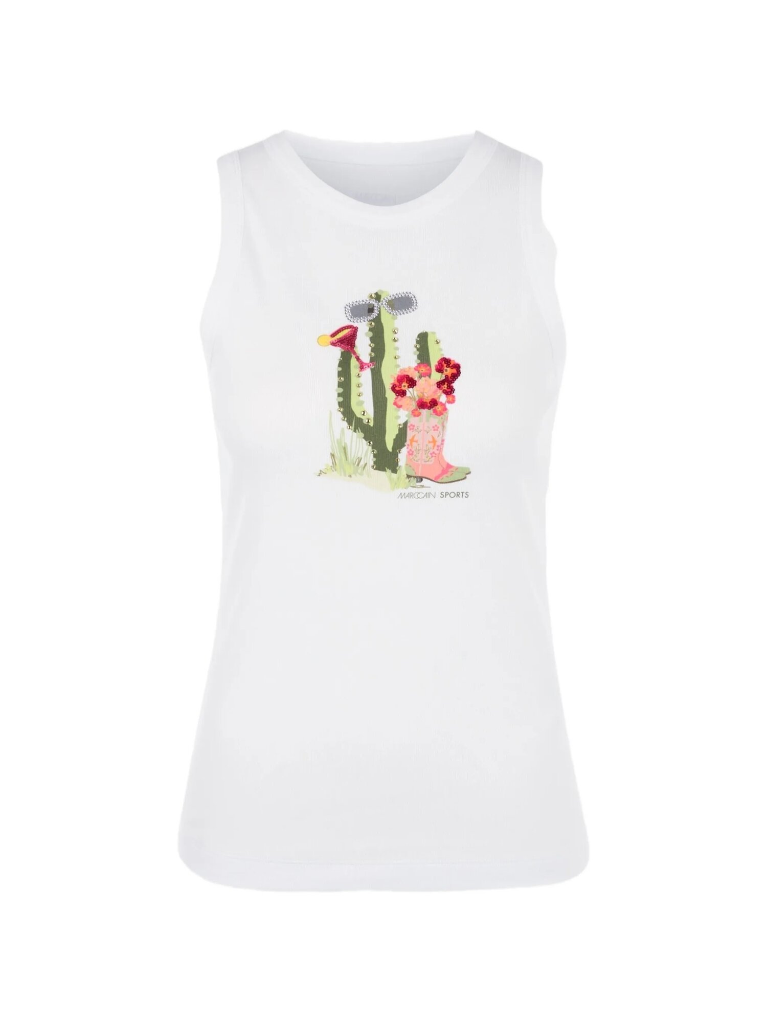 Топ Graphic-print sleeveless tank top