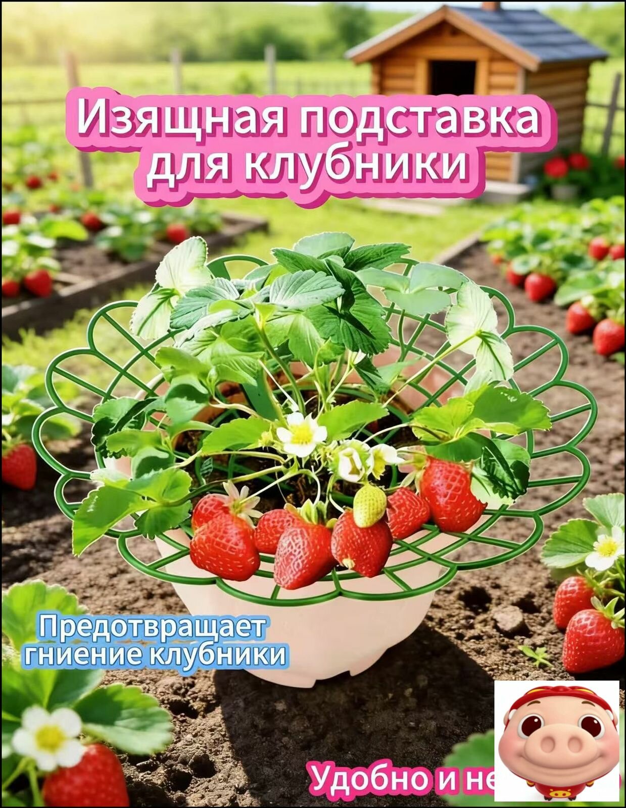Подставка для клубники 10 шт, опора для растений в горшке, держатель для ягод, защита от гниения