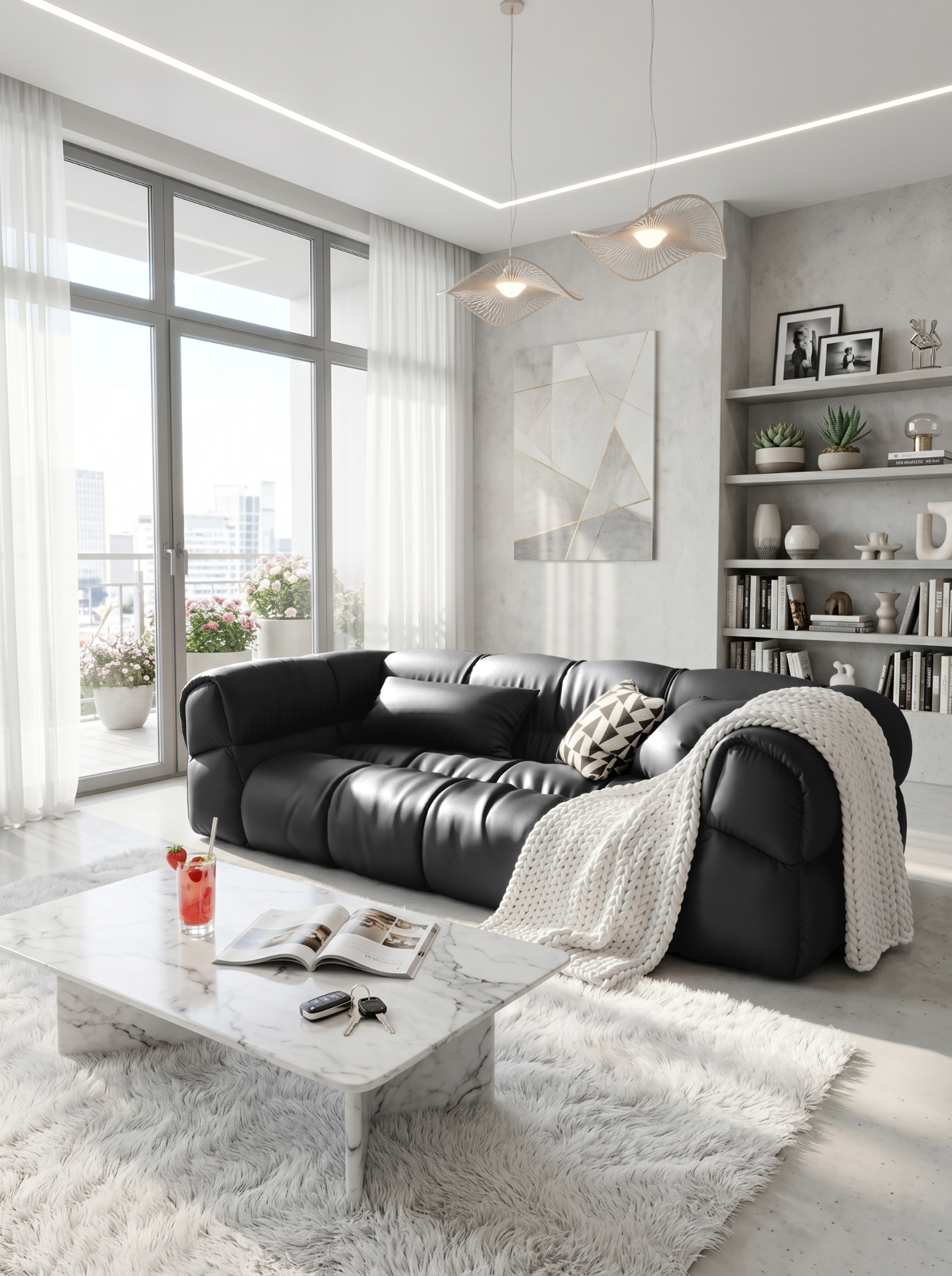 Диван Шелби Galaxy Black NOW 239x105x72 см, черный Экокожа, нераскладной Дом мебели для вас