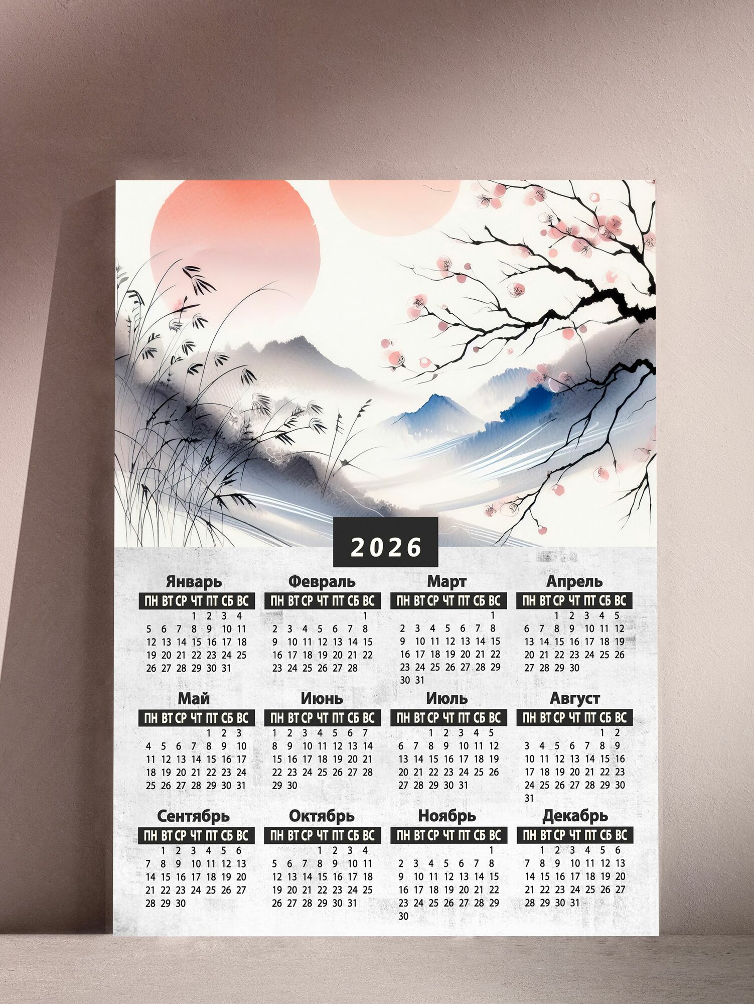 Календарь 2026 Япония