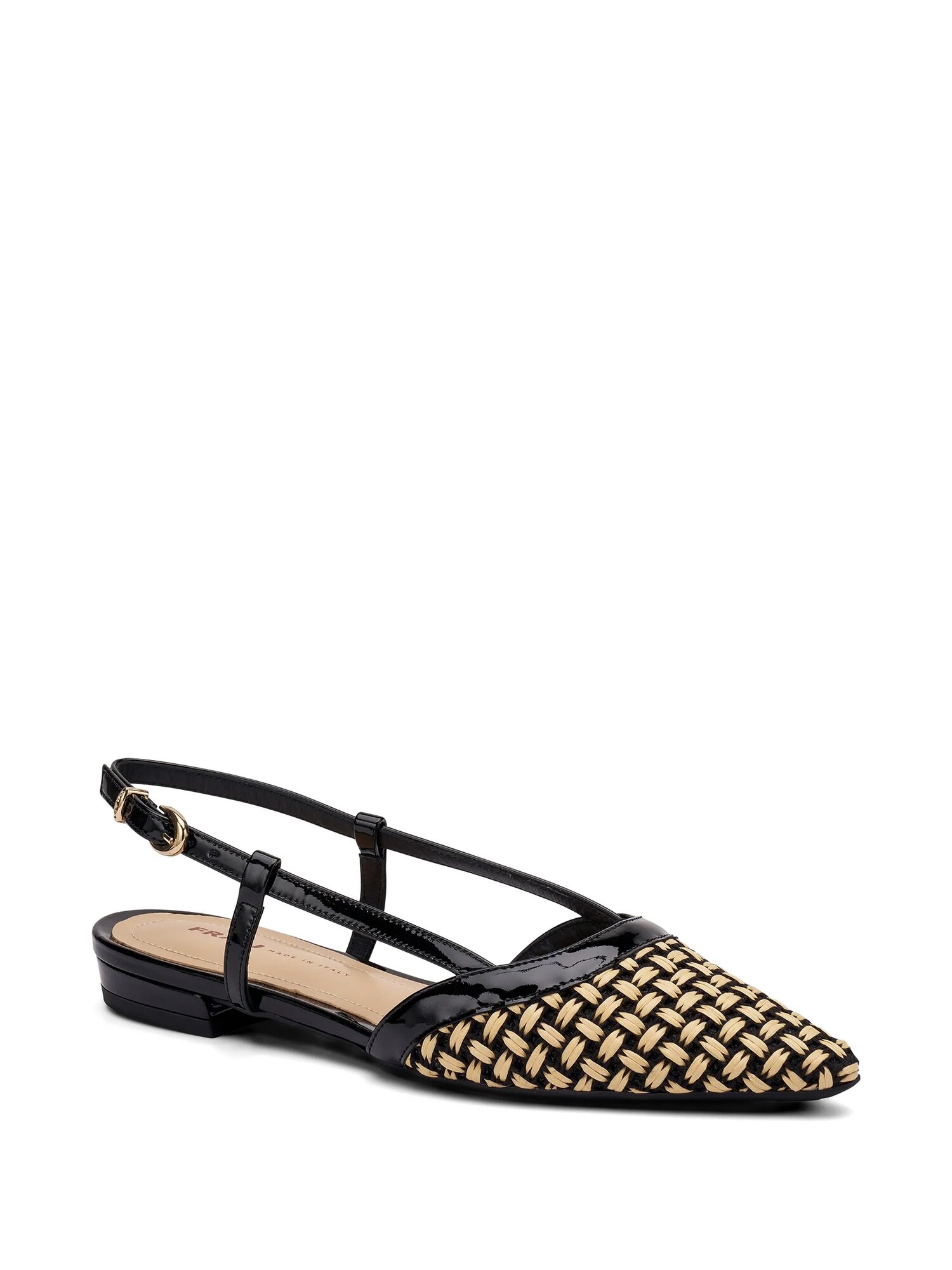 Туфли Raffia patent-leather pumps 