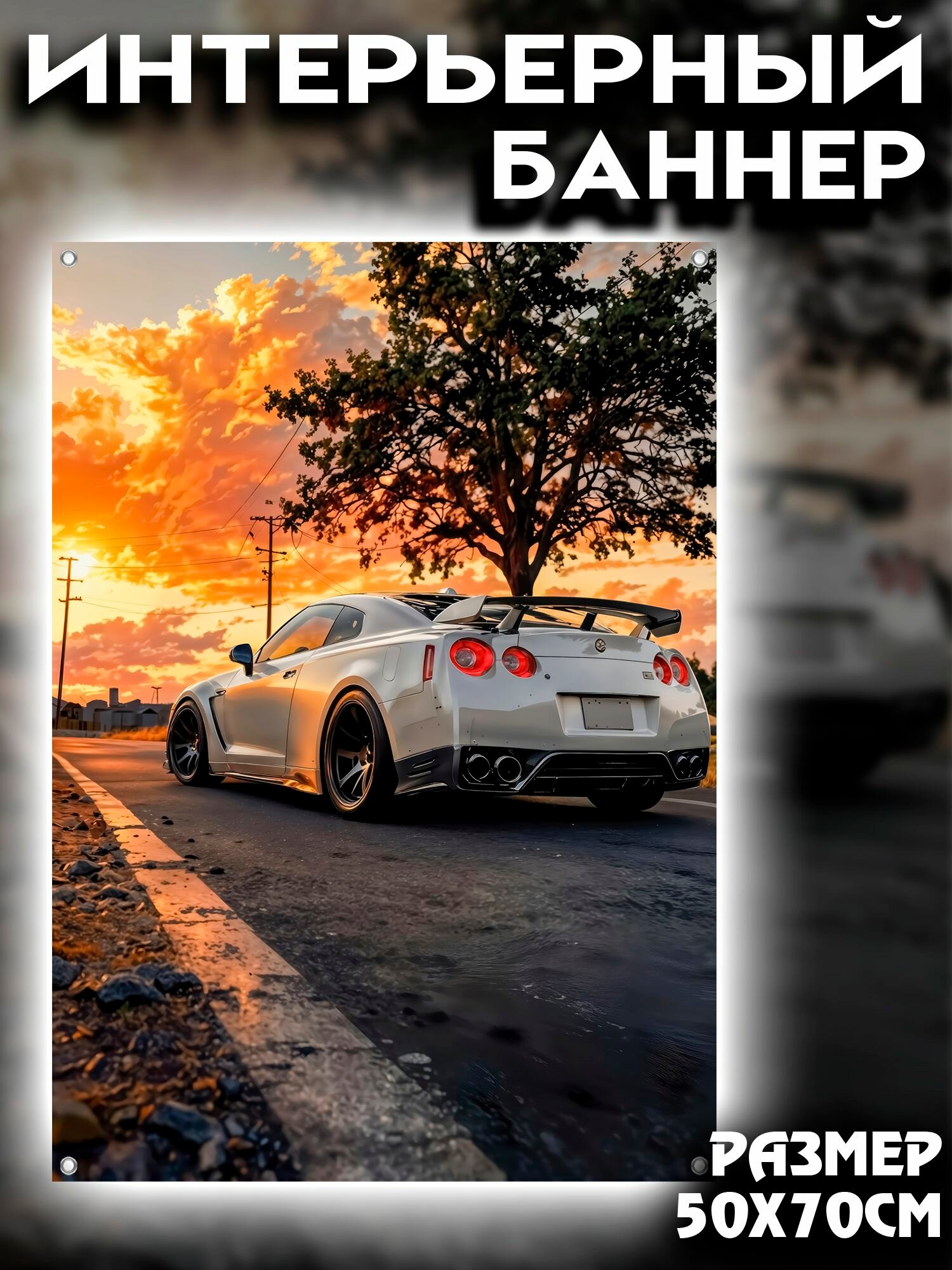 Баннер интерьерный на стену постер 50х70