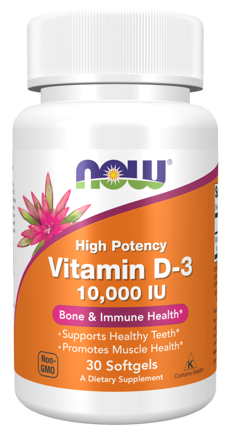 NOW Vitamin D 3 10000 IU, 30 капс.