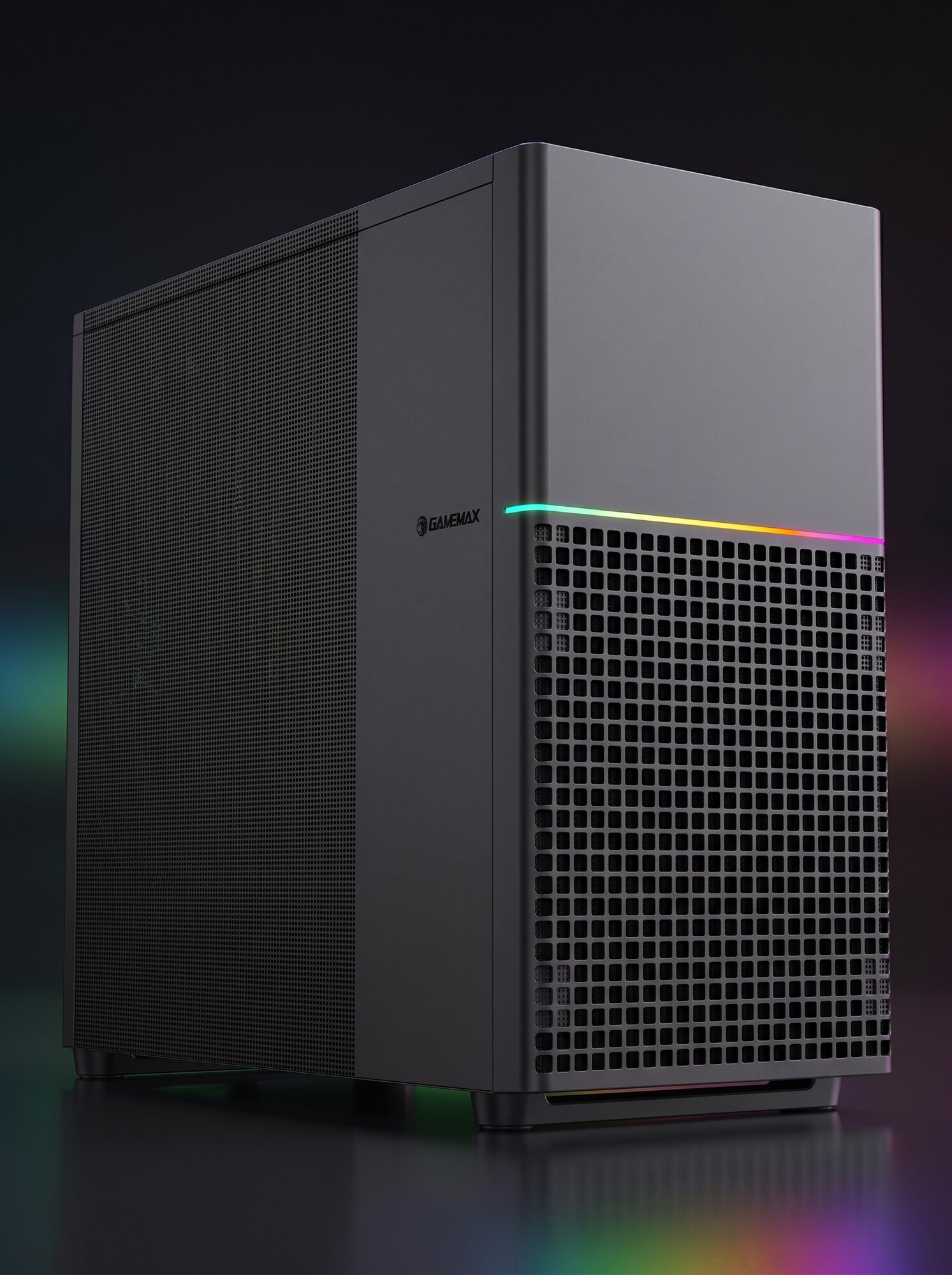 Корпус для ПК GAMEMAX P31 BK Midi-Tower ATX, Micro-ATX, Mini-ITX 1*USB Type-C 2*USB 3.0 2*120мм