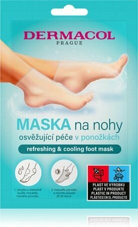 Маска для ног Dermacol Foot Mask Refreshing & Cooling, 1 пара