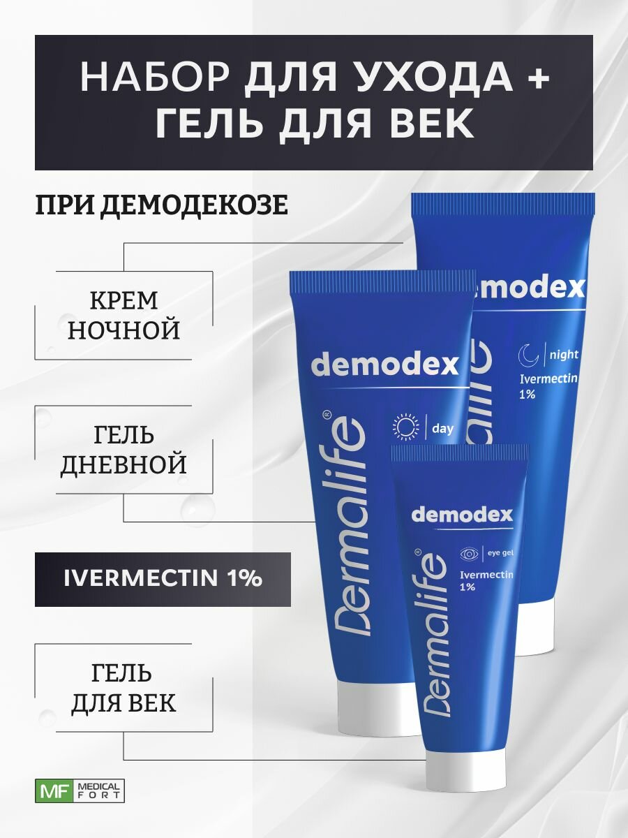 Крем и гель для лица при демодекозе