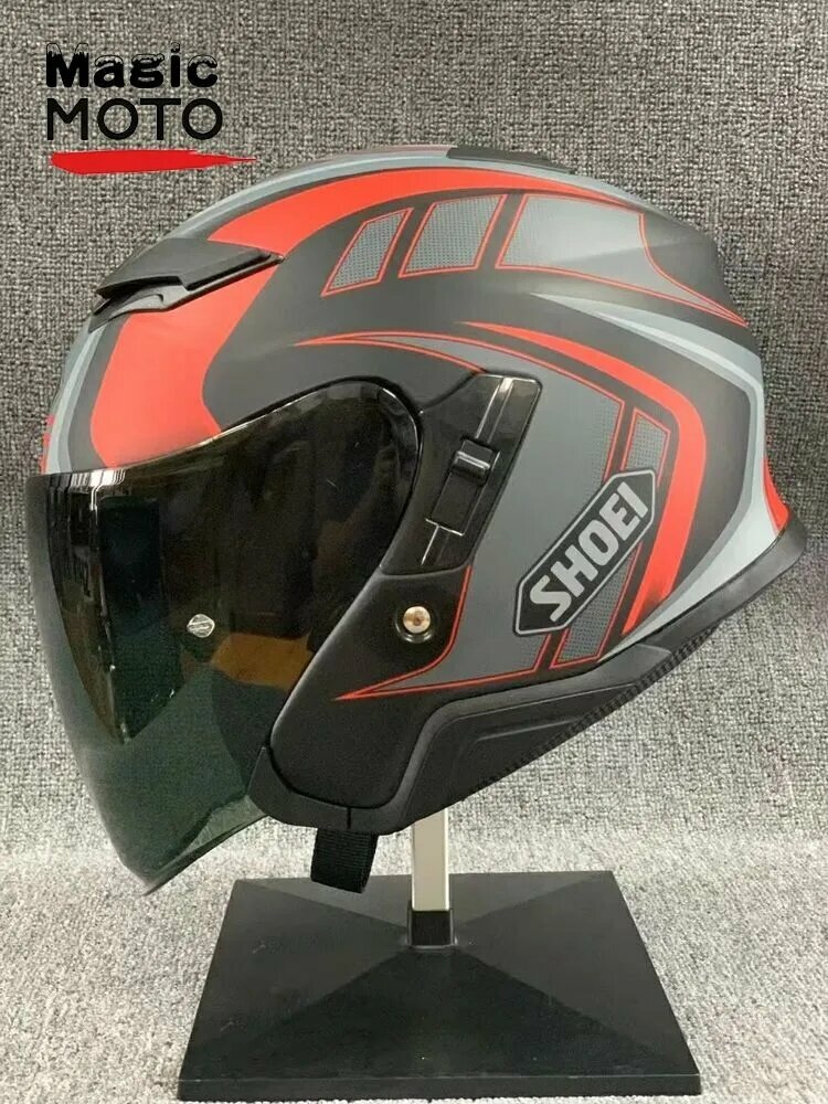 Shoei Мотошлем, цвет: черный, красный, размер: XL