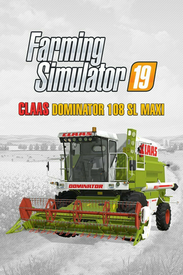 Farming Simulator 19 - CLAAS DOMINATOR 108 SL MAXI DLC — для Xbox · нужна базовая игра · Xbox One, Xbox Series X|S