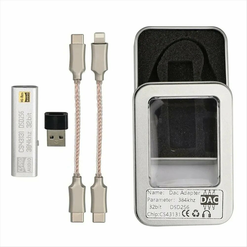 (K Z S R) CS43131 Усилитель Для Наушников Типа C/IOS С Адаптером AUX 3,5 Мм