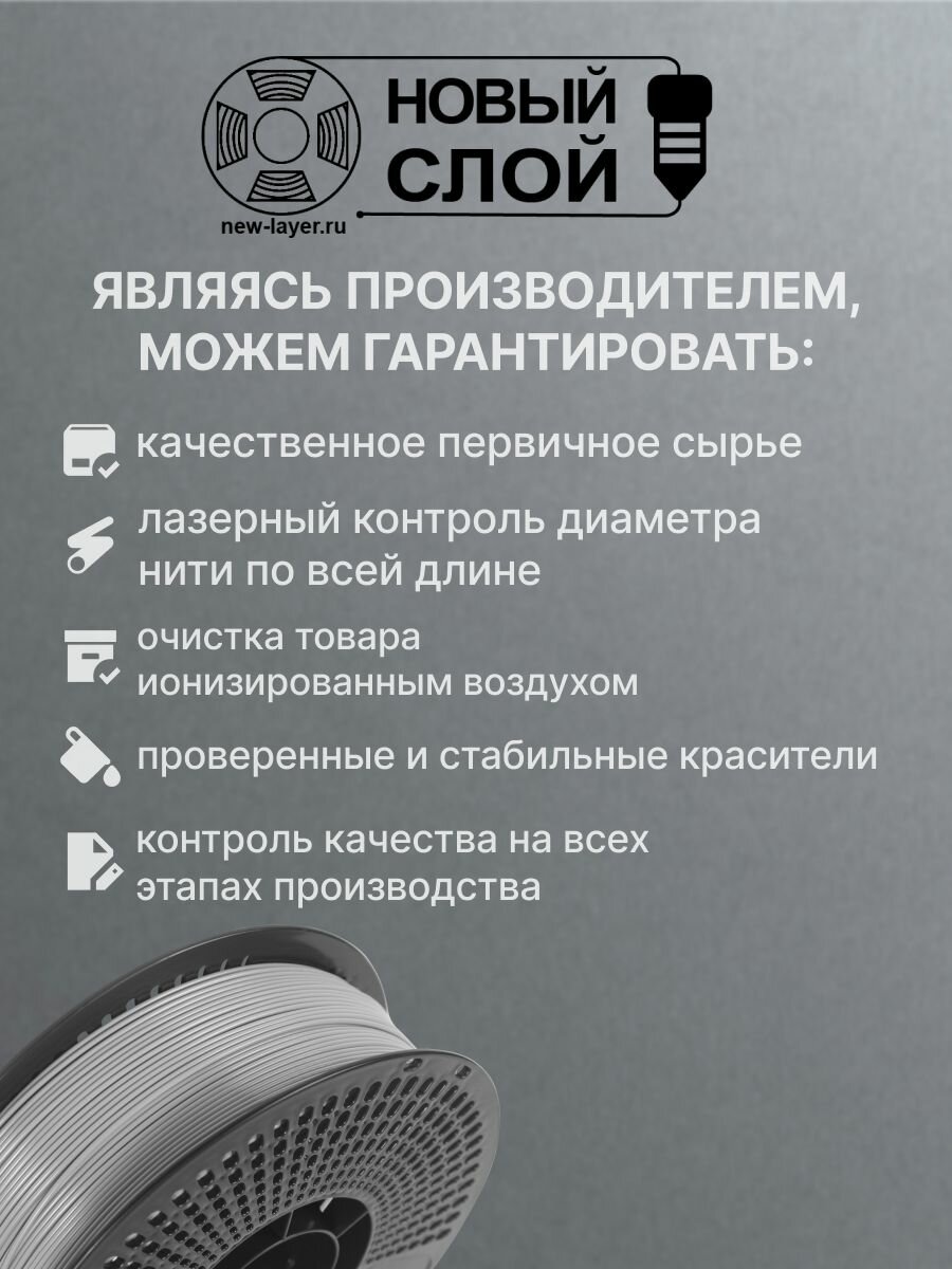PETG пластик для 3D принтера серый — фото 1