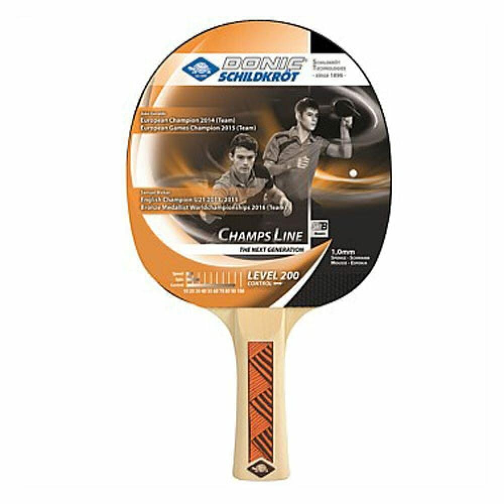 DECATHLON Ракетка для настольного тенниса Donic Champs Line 200 FSC, прямая, разноцветная