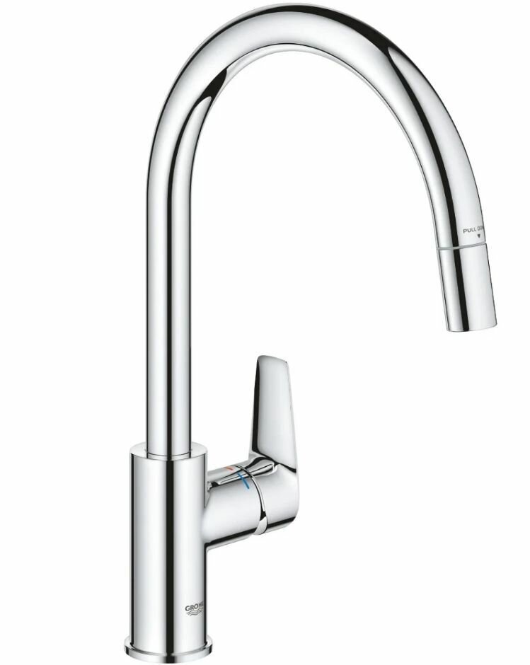 Смеситель для кухни Grohe Start Edge 30550000 с выдвижным изливом, хром