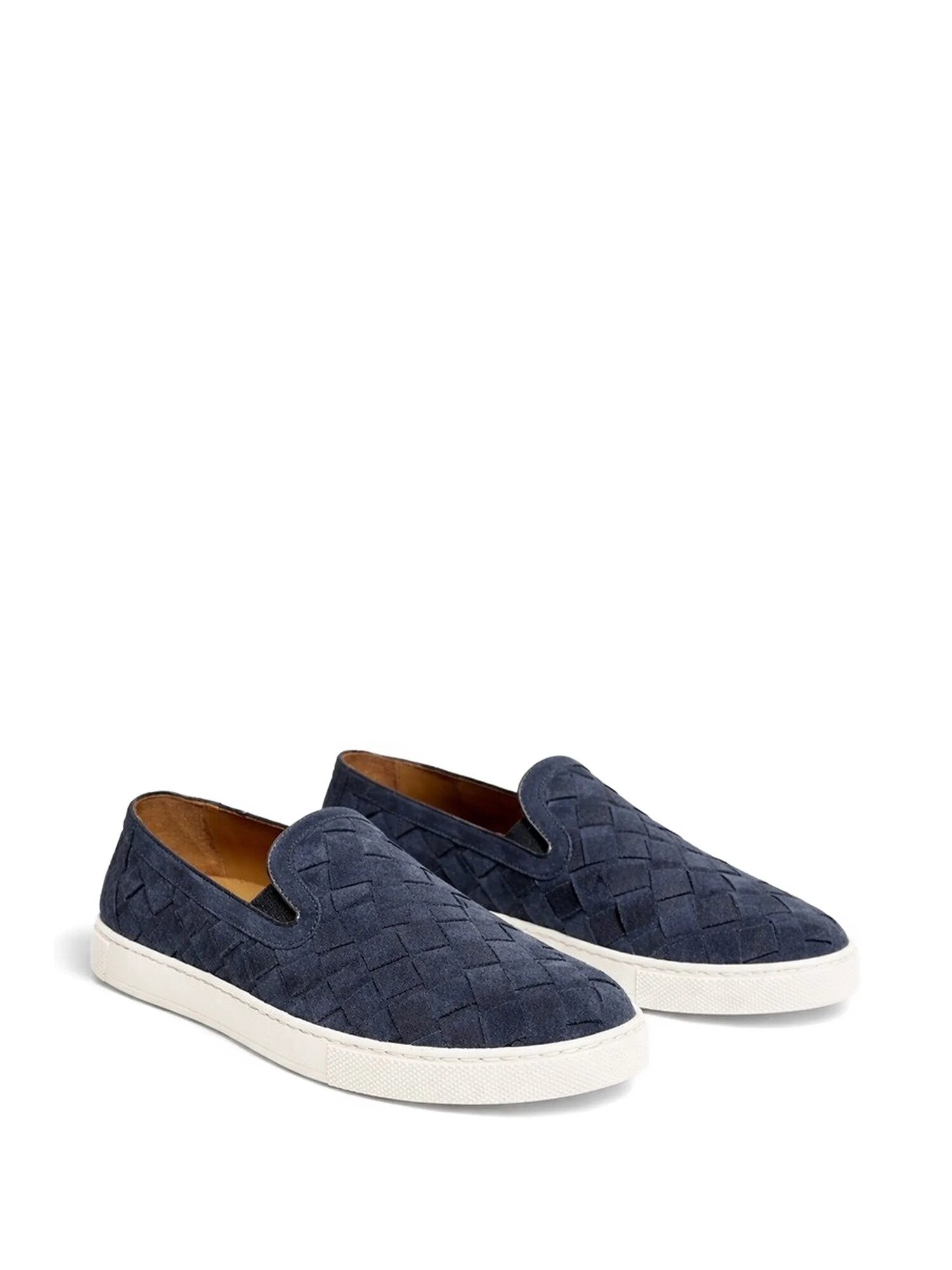 Лоферы Woven-suede loafers