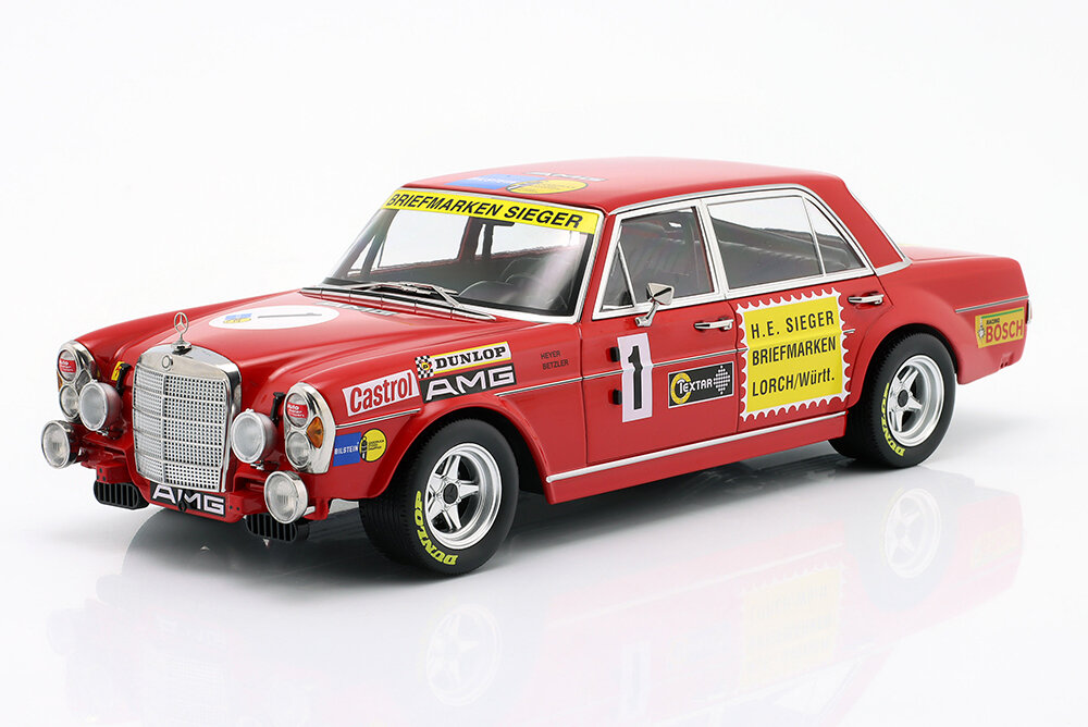 Модель коллекционная WERK83 Mercedes amg 300 sel 6.8 "rote sau" NO.1, 24H nürburgring heyer/betzler 1972