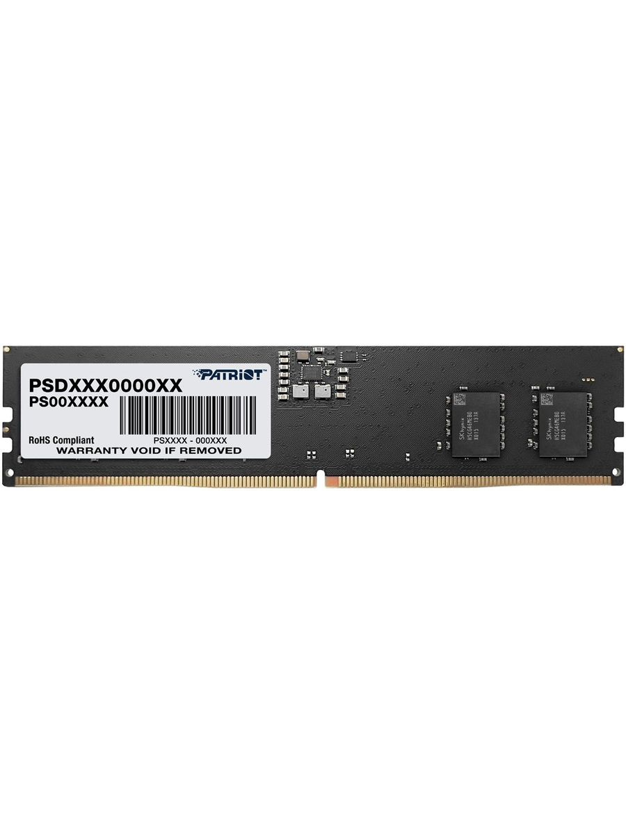 Память DDR5 16GB 5200MHz Patriot PSD516G520081 Signature RTL PC5-41600 CL42 DIMM 288-pin 1.1В single rank RTL