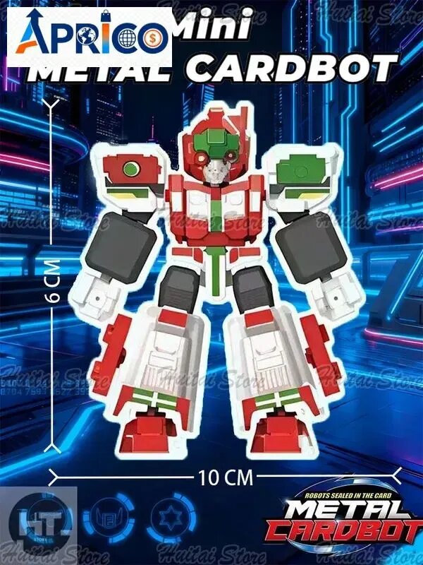 Метал Кард Бот. "MEGA AMBLER" трансформер 6см. Mini METALCARDBOT
