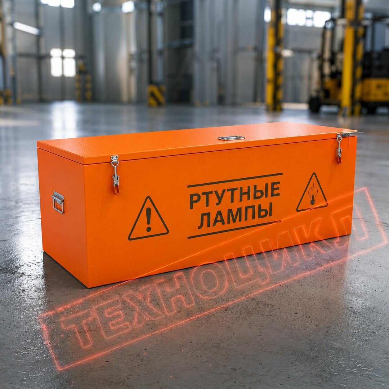 Контейнер для ртутных ламп КРЛ 0 техноцикл, 700х300х250 мм