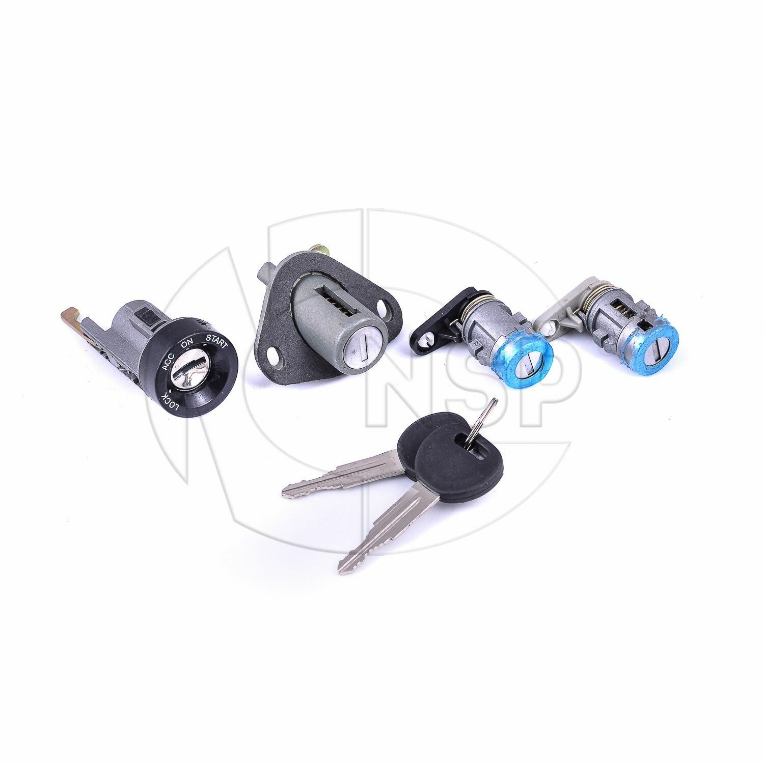 Комплект замка зажигания+личинки двери с ключами CHEVROLET Lanos NSP NSP0196213542