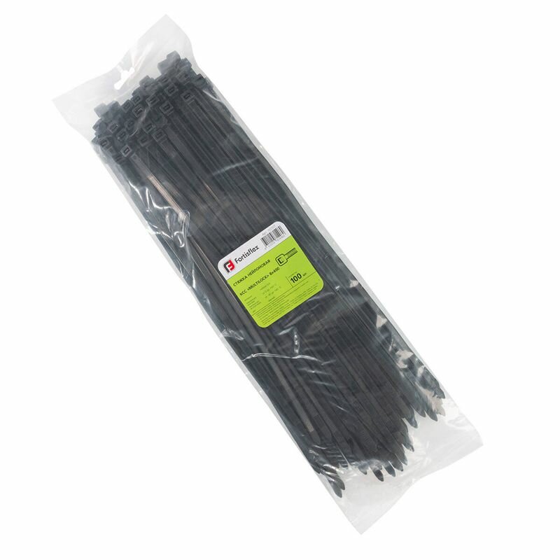 Хомут нейлоновый КСС MULTILOCK 8х400 черн. (уп.100шт) Fortisflex 102327