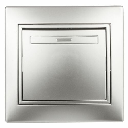 Переключатель промежуточный 1-кл. СП Plano 1-108-03 10А IP20 250В алюм. Intro Б0053820