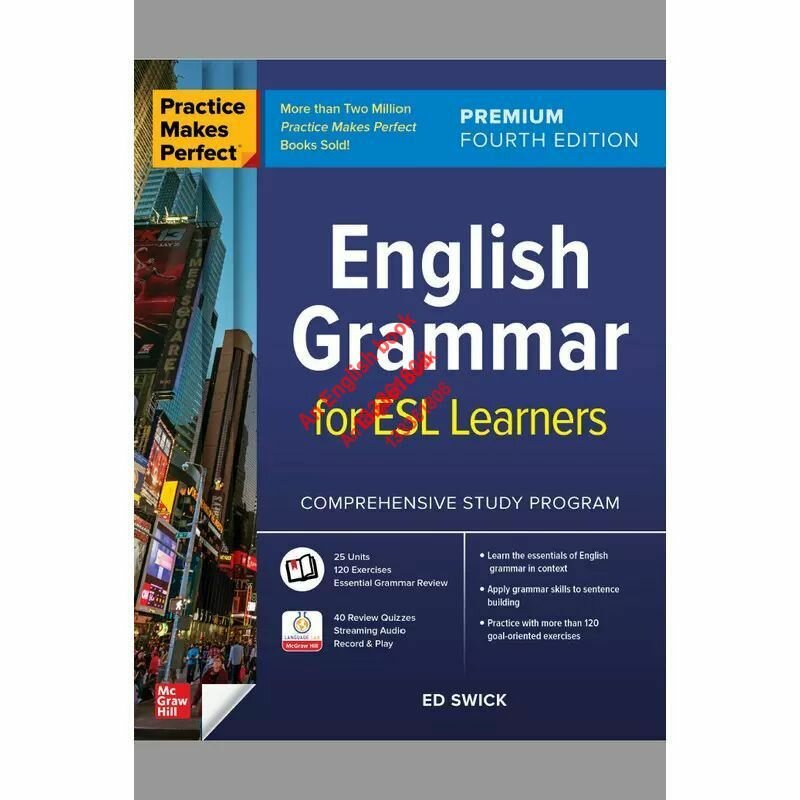 Practice Makes Perfect English Grammar for ESL Learners, Pr English Book Reprinted books