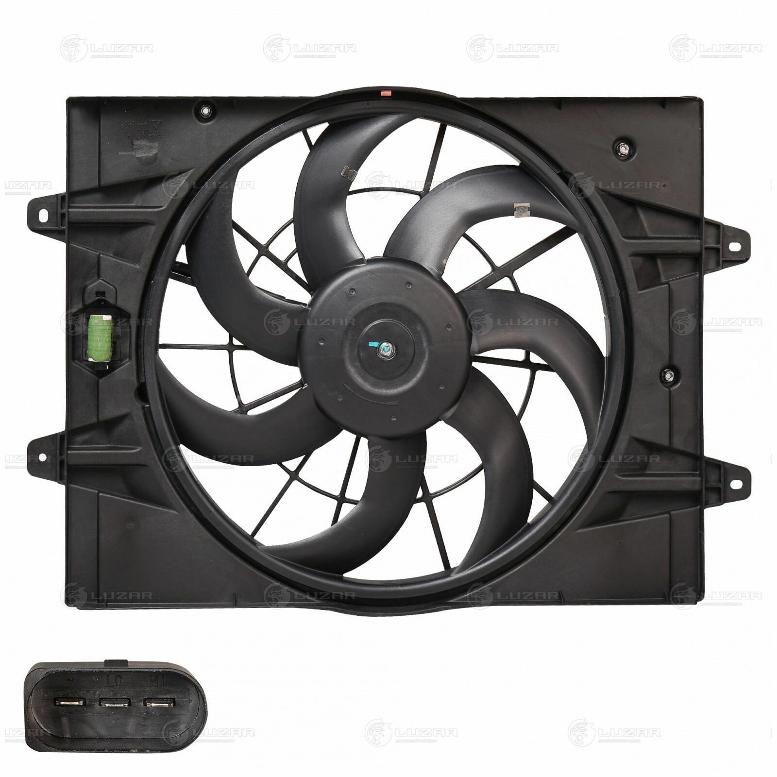 Электровентилятор охл. для а м Chery Tiggo 4 Pro 20- Tiggo 7 Pro 20- с кожухом LUZAR LFK 3017